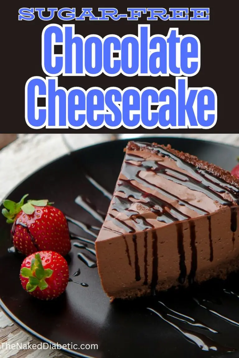 Easy to make Sugar-free Low Carb Chocolate Cheesecake - The Naked Diabetic