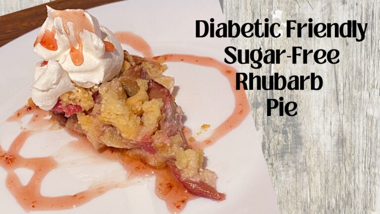 Easy to Make diabetic-Friendly Sugar-Free Rhubarb Pie. - The Naked Diabetic