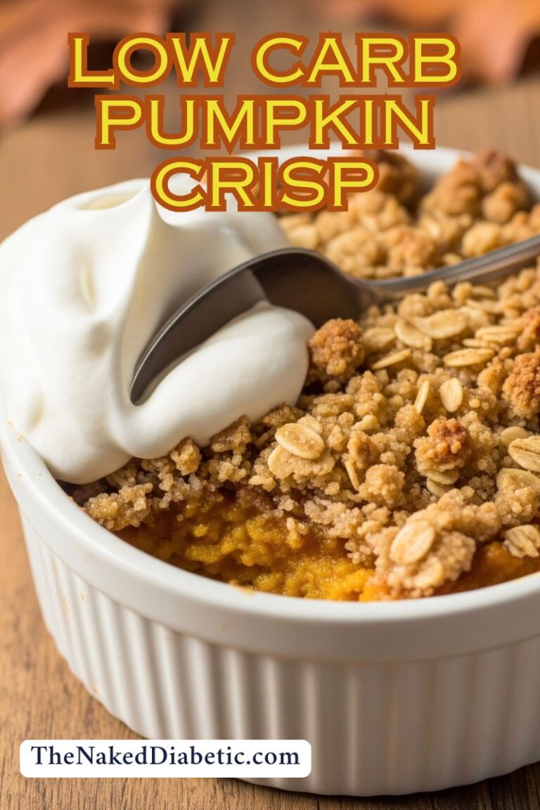 Easy Diabetic Sugar Free Pumpkin Crisp Recipe - The Naked Diabetic