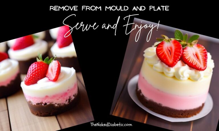 Easy Sugar Free Mini Strawberry Cheesecake Recipe - The Naked Diabetic