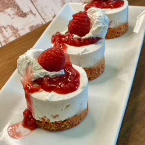 Simple Diabetic Sugar Free Raspberry Cheesecake Minis (no Bake) - The ...
