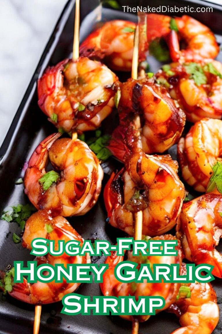 Simple Sugar Free Honey Garlic Shrimp Skewers. - The Naked Diabetic