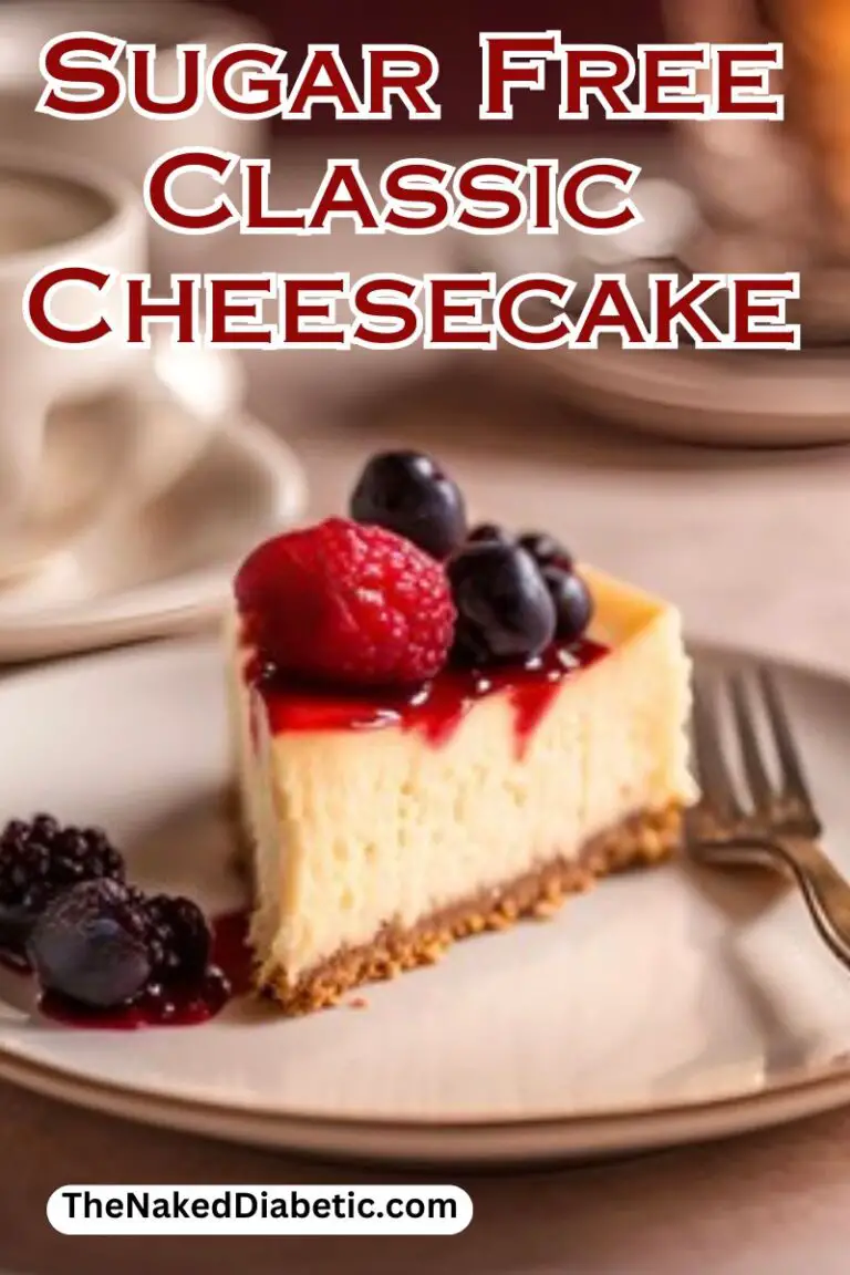 Scrumptous Sugar-Free Classic Low Carb Cheesecake. - The Naked Diabetic