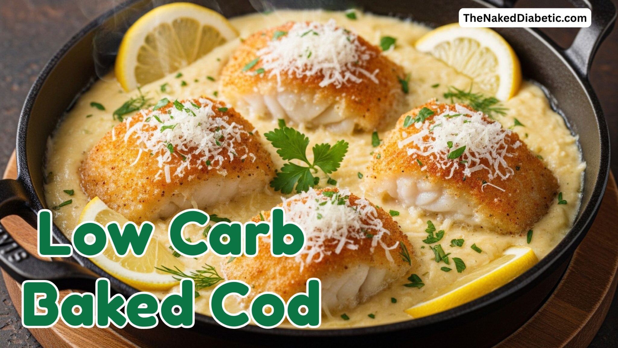 Easy to Make Low Carb Baked Cod with Lemon and Parmesan - The Naked ...