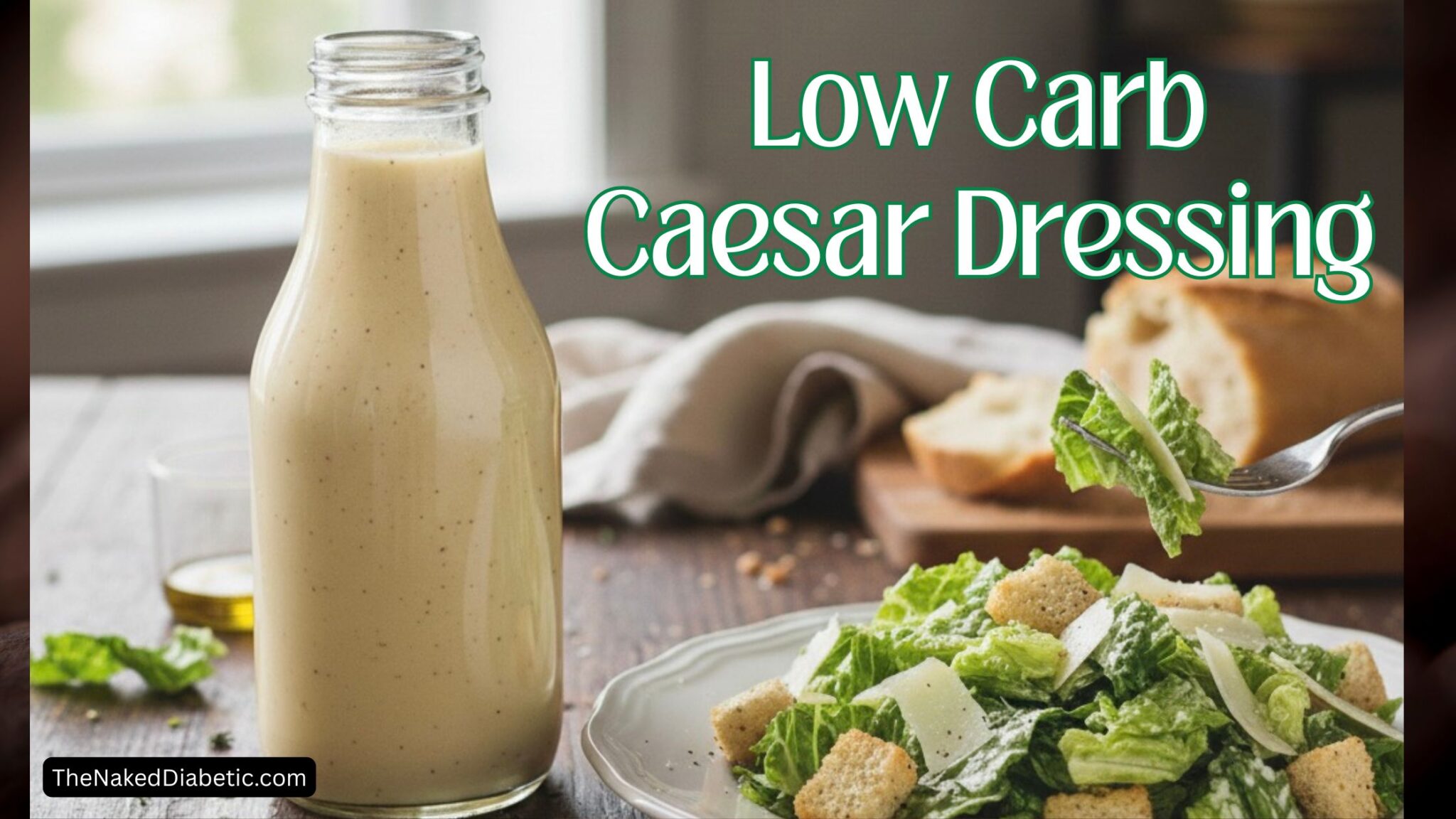 Easy Low Carb Caesar Dressing Recipe (Diabetic-Friendly & Sugar-Free ...